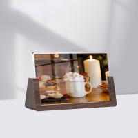 China Custom Acrylic And  Wood U-Shaped Photo Frame , Desktop Acrylic Picture Photo Display 6x7, 7x7, And 8x10 Inch Sizes for sale