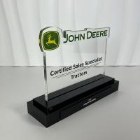 China Custom   Shape  Acrylic Award Trophy  PMMA Plaque with UV printing   For   Business Recognition or  Anniversary Celebration for sale