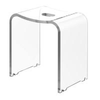 China Durable and Transparent Acrylic Step Stool  Small Shower Stool for Entryway Shower Bathroom  Kitchen Bedroom, and Living Room for sale