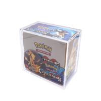 China Custom Acrylic Magnetic Box  Game Card Collection Storage Box  Acrylic Display Case for Pokémon Cards for sale
