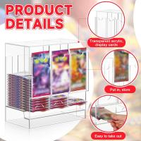 China Acrylic 3-Slot & 6-Slot Booster Pack Dispenser Acrylic Card Organizer TCG Storage Solution – Premium Card Storage & Organizer for sale