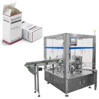China Metal Low Noise Vertical Cartoning Machine For Beverage Industries for sale
