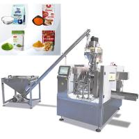 China Automatic Doypack Premade Bag Powder Packing Machine For Labeling Detergent Soap Spices Chili Juice Coffee Flour Zip Pouches for sale