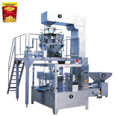 China Double Outlet Premade Bag Automatic Packaging Machine Filling Food Beverages Powder Coffee for sale