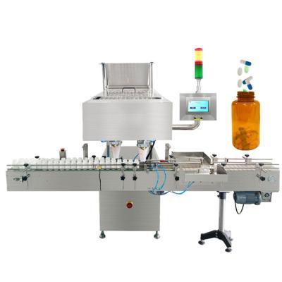 China Automatic Pill Counting Machine Calcium Tablet Candy Granule Filling Machine Capsule Plastic Bottle Capping Labeling Machine for sale