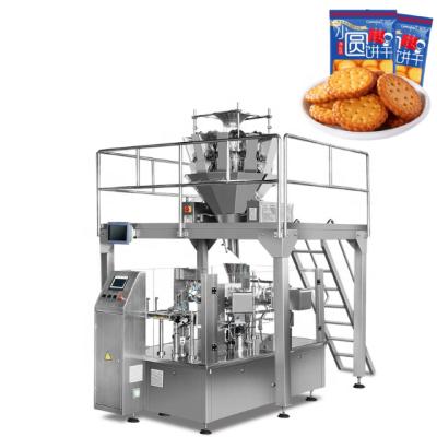 China Automatic Premade Bag Stand up Zipper Pouch Bag Packing Machine With Multihead Weigher for sale