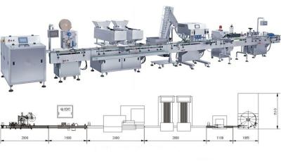 China 75mm Automatic Tablet Counting 500ml Pill Capping Machine Line for sale
