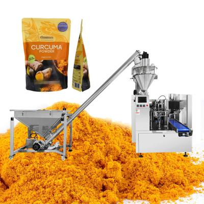 China Automatic Premade Zipper Bag Machine Turmeric Powder Packing Machine 70bags/Min for sale