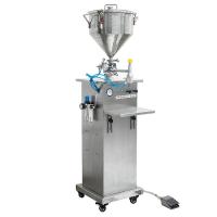 China Semi Automatic Syringe Liquid Filling Machine Pneumatic High Accuracy Ceramic Plunger Pump for sale