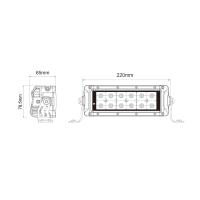 China EMARK OEM Car Roof Dual Row Led Light Bar 84w 7.5 Inch For Power Sports for sale