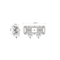 China Dual Row Led Light Bar Combo 44W Double Row Led Driving Light Bar For SUV ATV UTV for sale