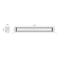 China 224w IP67 Waterproof Dual Row LED Light Bar For Boats 40*5W Osram for sale
