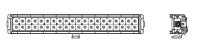 China 120w Curved Row Double  Led Light Bar IP67 Water Proof Light Bar Car Bar Light for sale