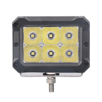 China Hanma 18W Auxiliary LED Work Flood Lights Cube With Yellow Decoration Plate for sale