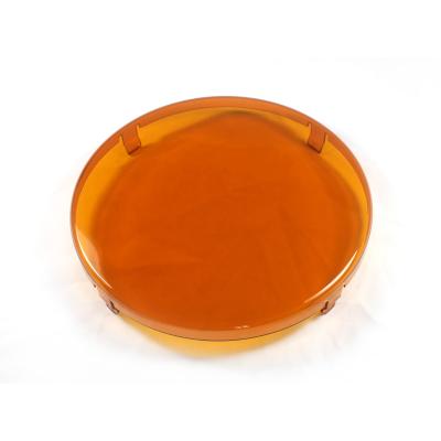 China Automotive 9 Inch Plastic LED Pod Light Covers Transparent for sale