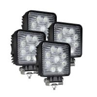 China 4PCS Square LED Flood Work Lights IP67 2160lm Black Housing for sale