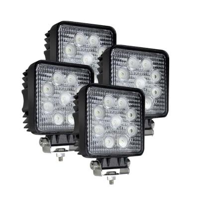 China 4PCS Square LED Flood Work Lights IP67 2160lm Black Housing for sale
