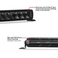 China 4452lm High Power Single Row LED Light Bar Aluminum Housing for sale
