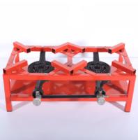 China Factory direct supply commercial angle steel stove cast iron stove stalls three stoves square tube welded gas stove for sale