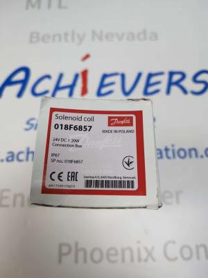 China Danfoss 018F6857 Solenoid Coil 24VDC IP67 Terminal Box for sale