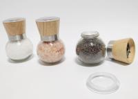 China Custom Wooden Lid Glass Salt and Pepper Grinder Set - 5