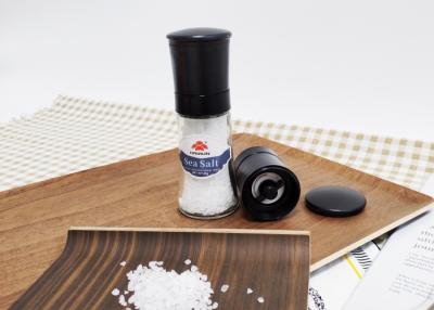 China Adjustable Sea Salt Mill with 100ml Glass Jar and ABS Cap - Customizable Colors for Manual Grinding for sale