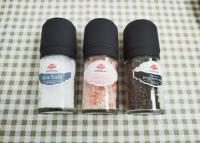 China Perfech Shape Glass Salt and Pepper Grinders with Customized Label for sale