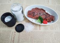 China Perfech Shape Glass Salt and Pepper Grinders with Customized Label for sale
