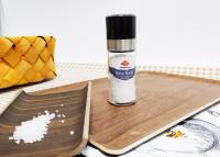 China Glass Salt and Pepper Mill Grinding Mechanism 80ml Capacity 44mm Diameter Manual Adjustable for sale
