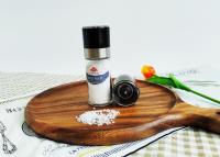 China Glass Salt and Pepper Mill Grinding Mechanism 80ml Capacity 44mm Diameter Manual Adjustable for sale