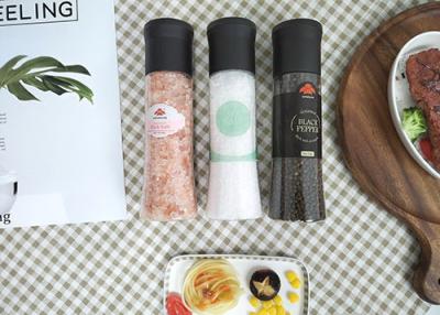 China 350ml Refillable Plastic Salt and Pepper Grinder Mill Clear High Durability for sale