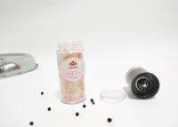 China Customizable Plastic Salt and Pepper Grinder Set Refillable Glass Jar 2 Pack for sale