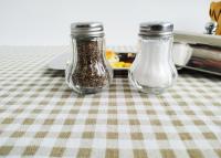 China Glass Salt and Pepper Shakers Set with 25g Capacity - Modern Round Design for Kitchen and Outdoor Use for sale