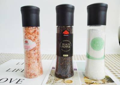 China Clear Plastic Pepper Grinder with Refillable Design - Large Volume Capacity and Customizable Colors for Salt and Spice Mills for sale