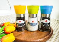 China Kairun Manual Glass Grinder with Adjustable Mechanism - Customizable Capacity and Dimensions for Salt, Pepper, and Spices for sale