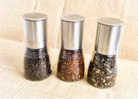 China Kairun Stainless Steel Manual Glass Pepper Salt Grinder 5000 PCS MOQ for sale