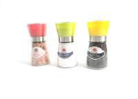 China Adjustable Salt and Pepper Grinder Mill 150ml 200ml Stainless Steel Glass for sale