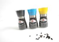 China Adjustable Salt and Pepper Grinder Mill 150ml 200ml Stainless Steel Glass for sale