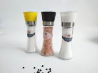 China Kichen Accessories Glass Salt and Pepper Mixer Grinder Mill bottle for sale