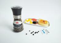 China Ceramic Core Salt and Pepper Grinder with 80ml Glass Bottle - 47×60×118mm Manual Spice Mill for sale
