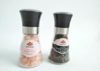China Ceramic Core Salt and Pepper Grinder with 80ml Glass Bottle - 47×60×118mm Manual Spice Mill for sale