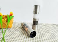 China Dual Salt and Pepper Grinder Stainless Steel Manual Mills with Adjustable Coarseness and Removable Parts for sale
