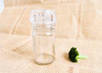 China Plastic Cap Glass Bottle Grinding Tool Adjustable Manual Spice Grinder 100ml for sale