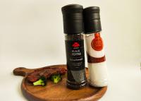 China High Capacity Clear Plastic Spice Grinder 6.5cm Diameter for Salt, Pepper, Herbs and Nuts for sale