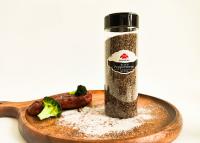 China Customizable Plastic Spice Jar with Lid Refillable 100ml Manual Seasoning Container for sale