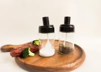 China The Lid Comes With A Plastic Spoon Customizable Manual Spice Jars for sale