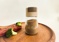 China Customizable Refillable Spice Jars 100ml Glass Kitchen Storage with Plastic Lid for sale