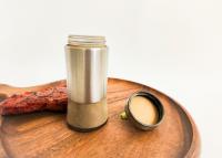 China Customizable Glass Stainless Steel Spice Jars 100ml Refillable Kitchen Storage for sale