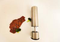 China Kairun Stainless Steel Electric Salt & Pepper Grinder with Ceramic Mechanism - 4 AA Battery Powered, Adjustable Grind for sale