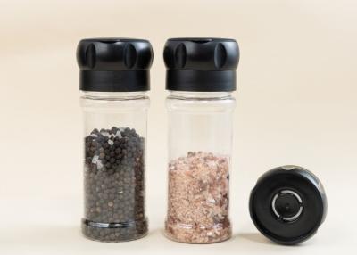 China Reusable Plastic Pepper Grinders with Ceramic Core - Customizable Salt and Spice Mills with ISO Certification for sale